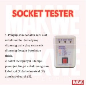 SOCKET TESTER. | Kontraktor Pendawaian Elektrik